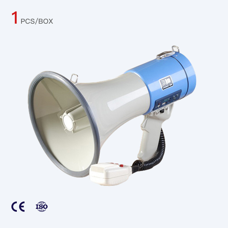 Police 25W Blue And White Megaphone Wireless Mini Megaphone With Siren