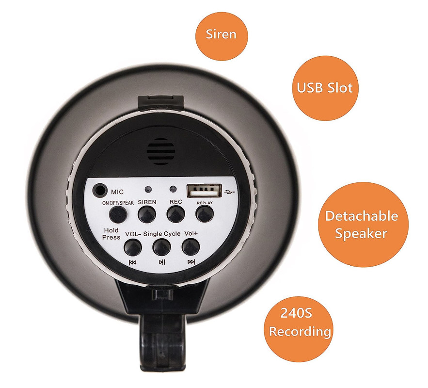 Lithium Battery Powered Megaphone Microphone Wireless Megaphone Speaker