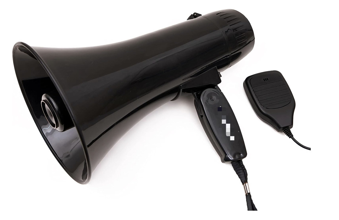 Police Megaphone Battery Type 1500mAh Handheld Lithium Battery Megaphone