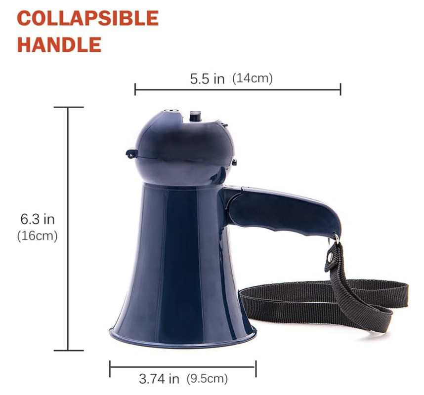 120 Seconds Public Address Megaphone Recording Megaphone 4 X 1.5V