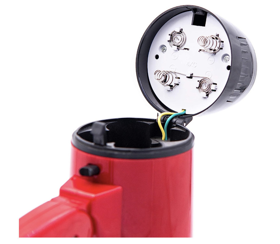 Red 15w ABS Portable Siren Megaphone 8 Hours Horn Tweeter Battery ...