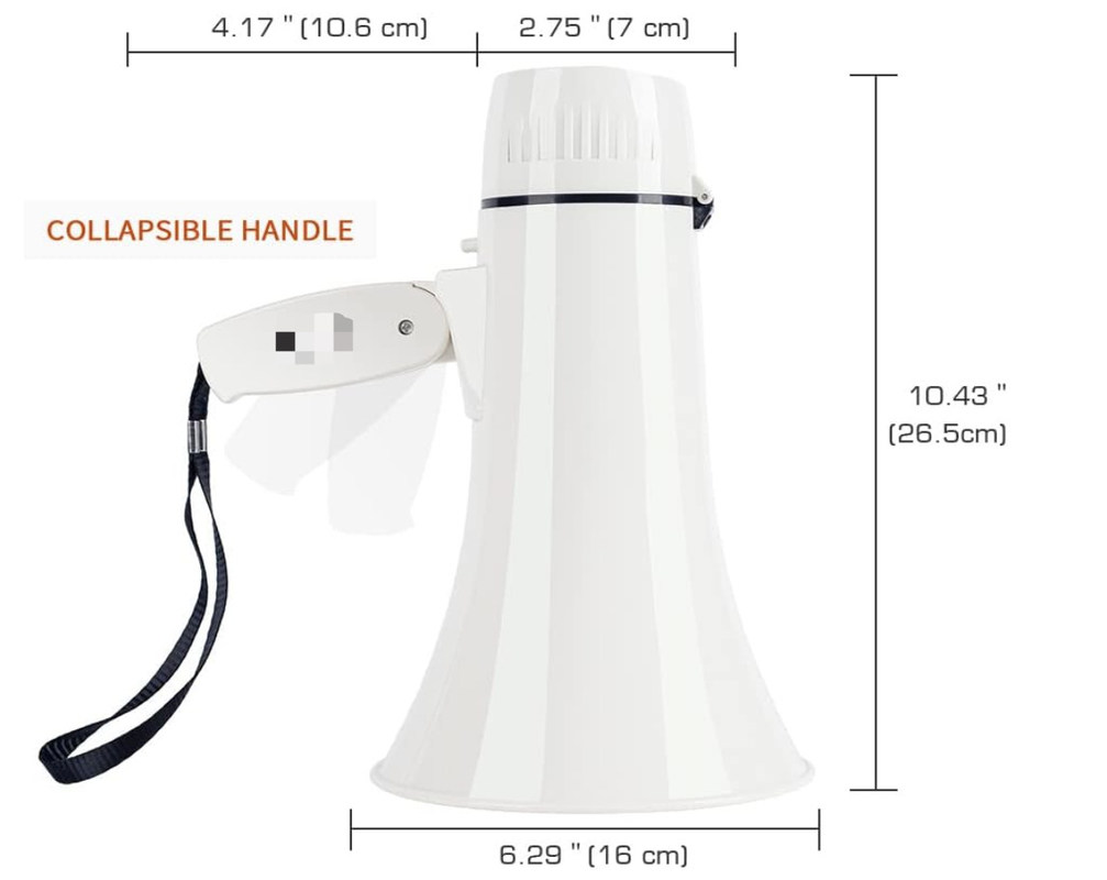 Portable Lithium Battery Handheld Megaphone Bullhorn 835 X 420 X 500MM