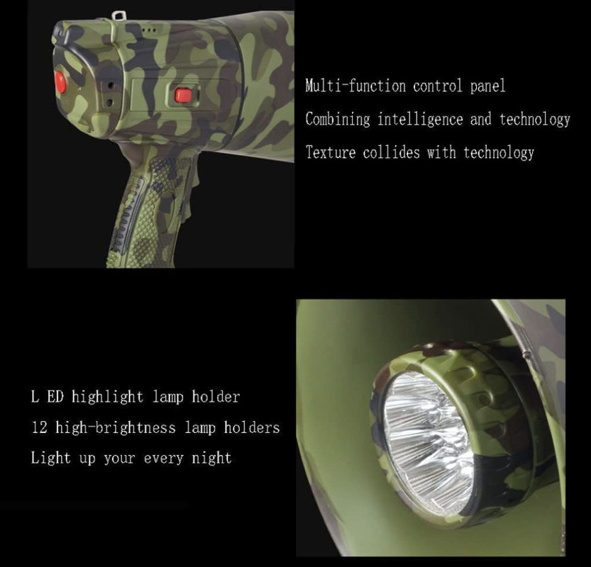 120dB Sturdy Plastic Cheer Megaphone 6in Mini Plastic Megaphone