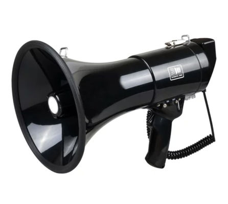 800M Battery Powered Megaphone Rechargeable Black Plastic Megaphones 1 ...