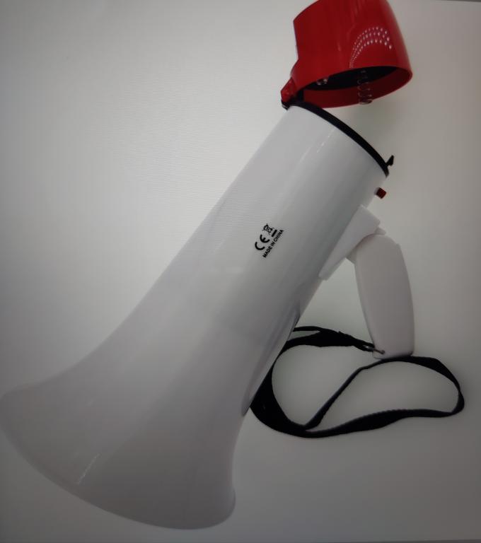 Battery Operated 0.025KW Police Horn Sound Emergency Mini Megaphone Cheer